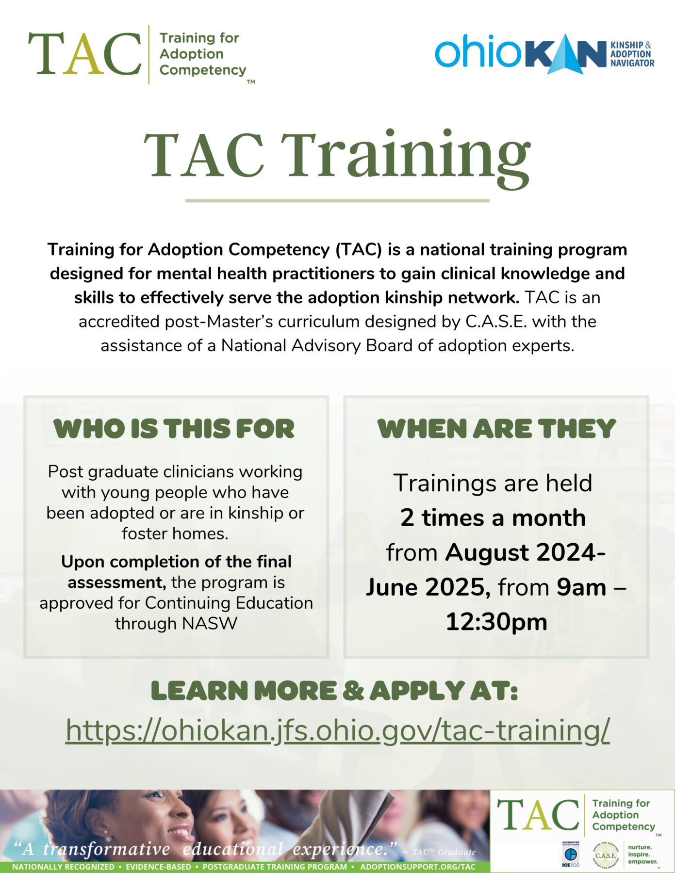 TAC Training | OhioKAN Kinship & Adoption Navigator